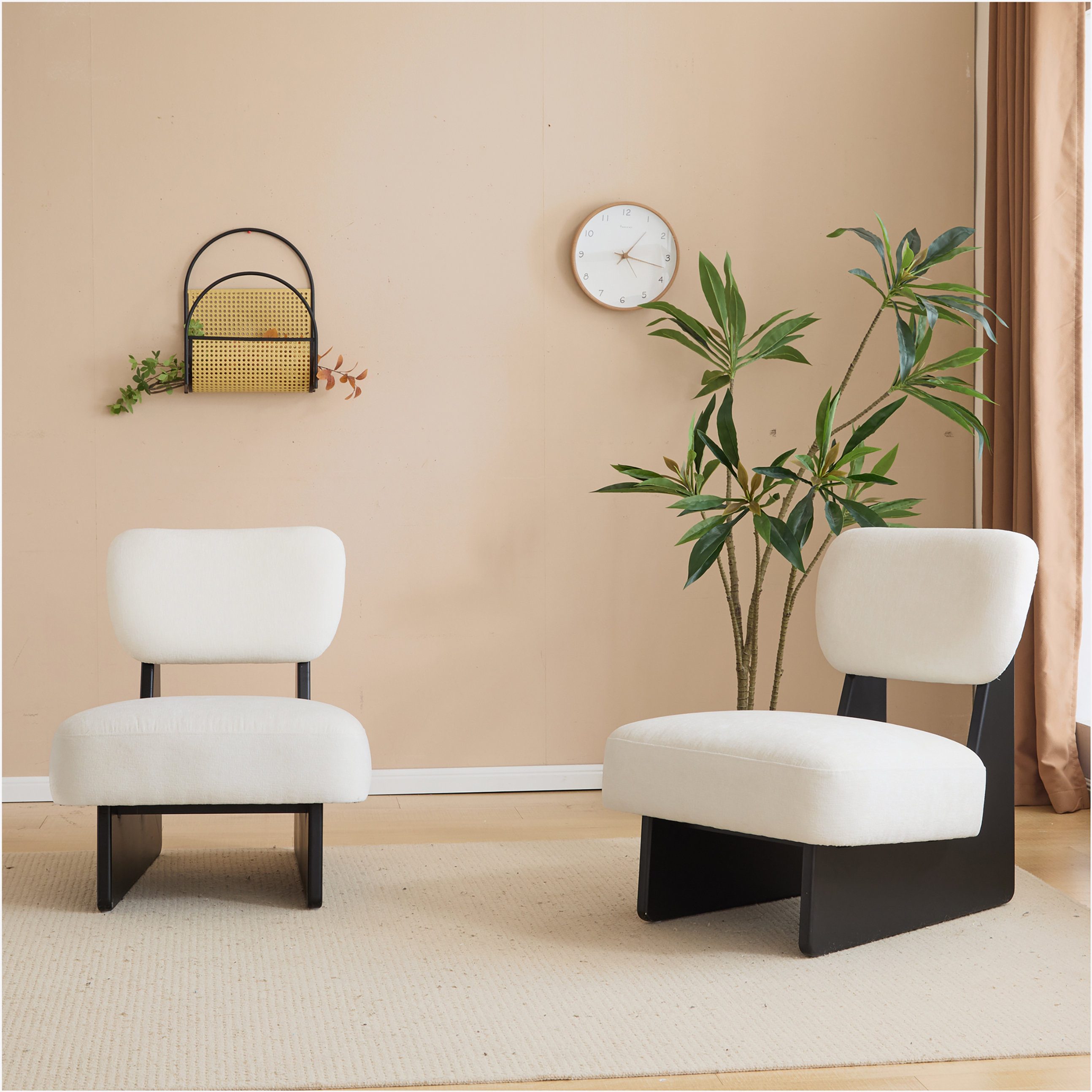 George Oliver [Ensemble de 2] Méridienne moderne avec revêtement en ...